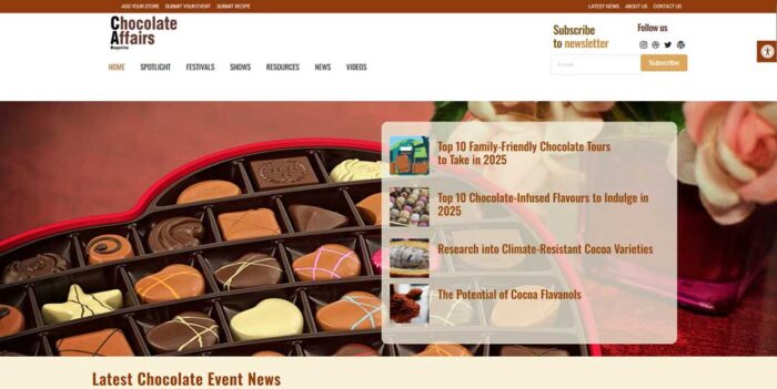 Chocolate Affairs Magazine Unveils Revamped Website